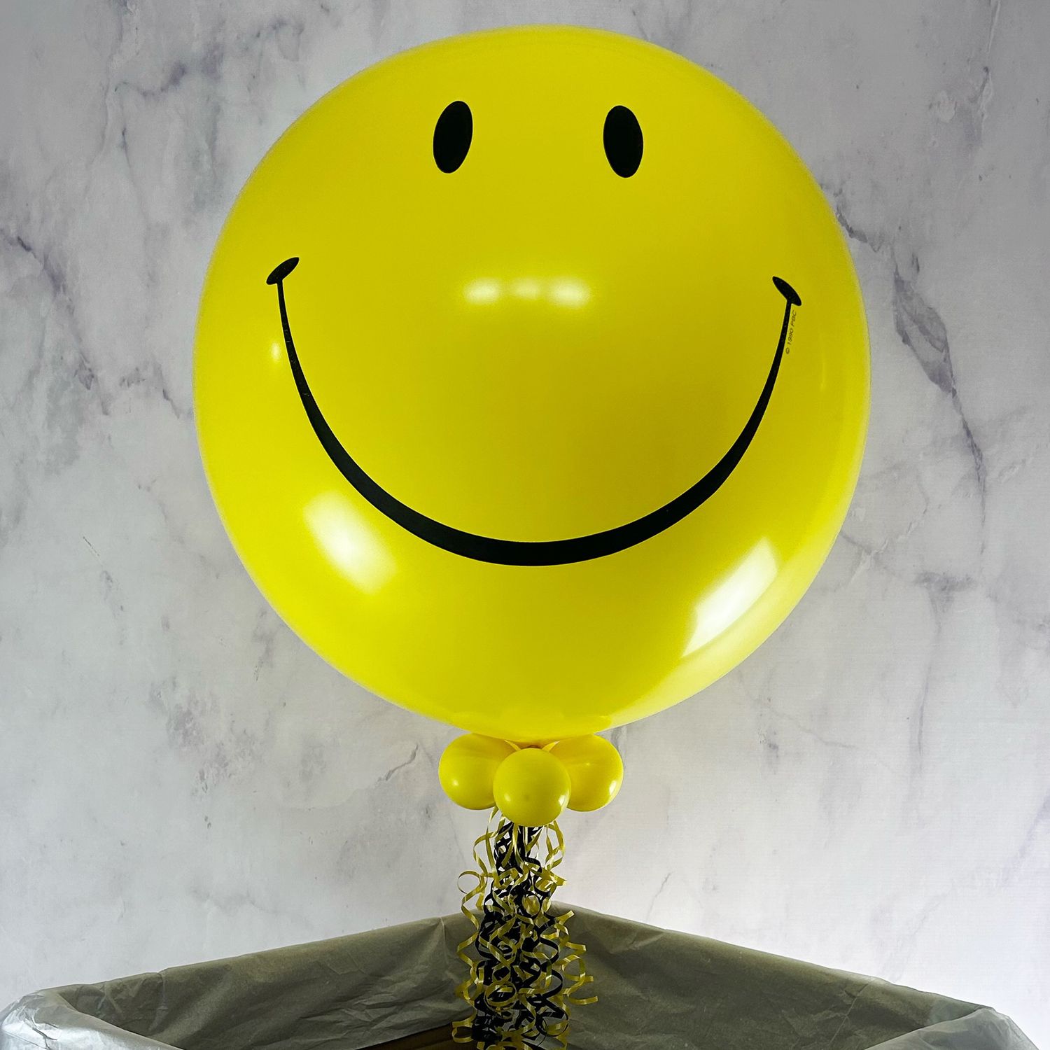 Yellow Smiley Face Balloons FOIL BALLOON YELLOW EMOJI CONGRATS GRAD