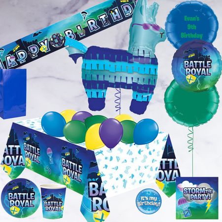 Fortnite Inspired 'Party In A Box' with Inflated Balloons only £79.99