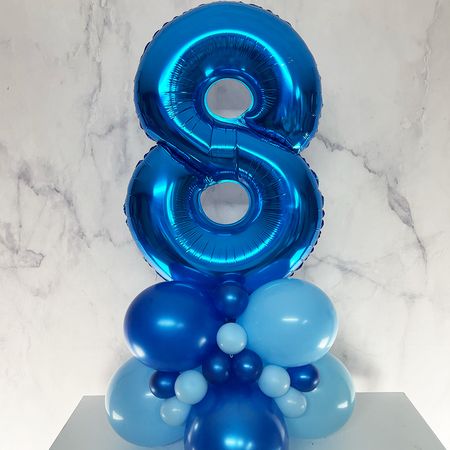 Royal Blue Foil Number Balloon Stack only £34.99