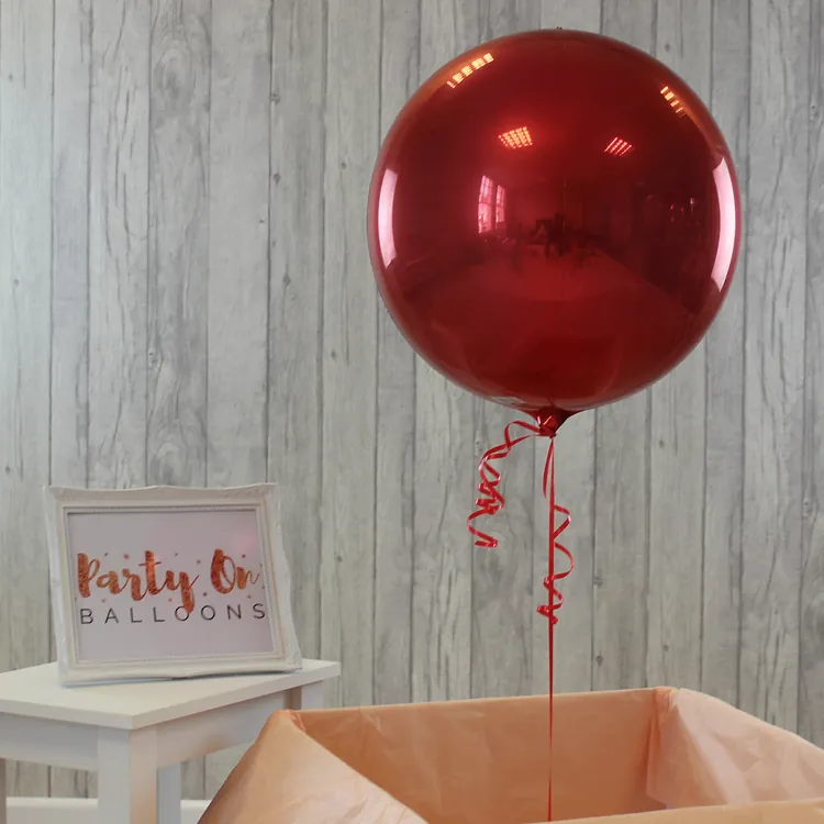 Pack of 3 Red Orbz Helium Quality Balloons only £19.99